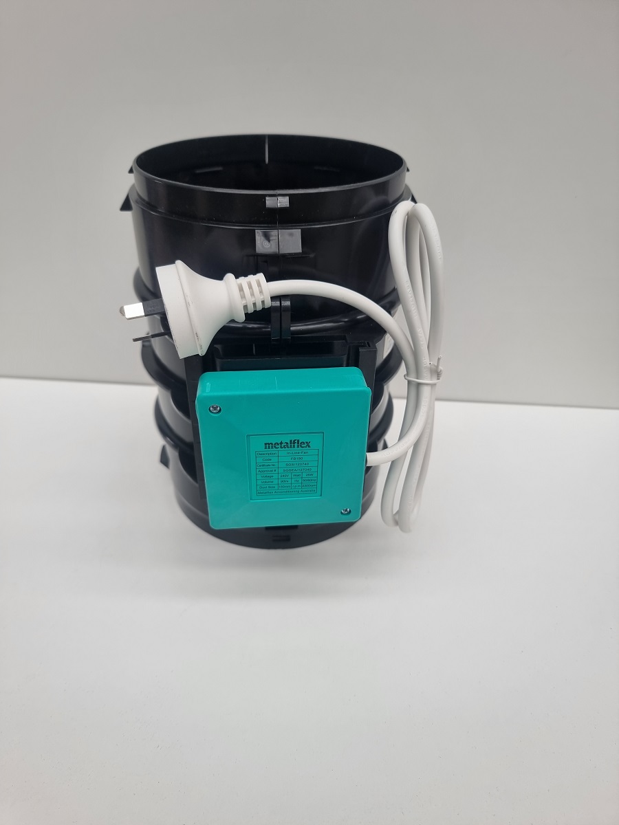 Fanboss Inline Fan Plastic 150mm 240V > INLINE ELECTRIC FANS > maxisale ...